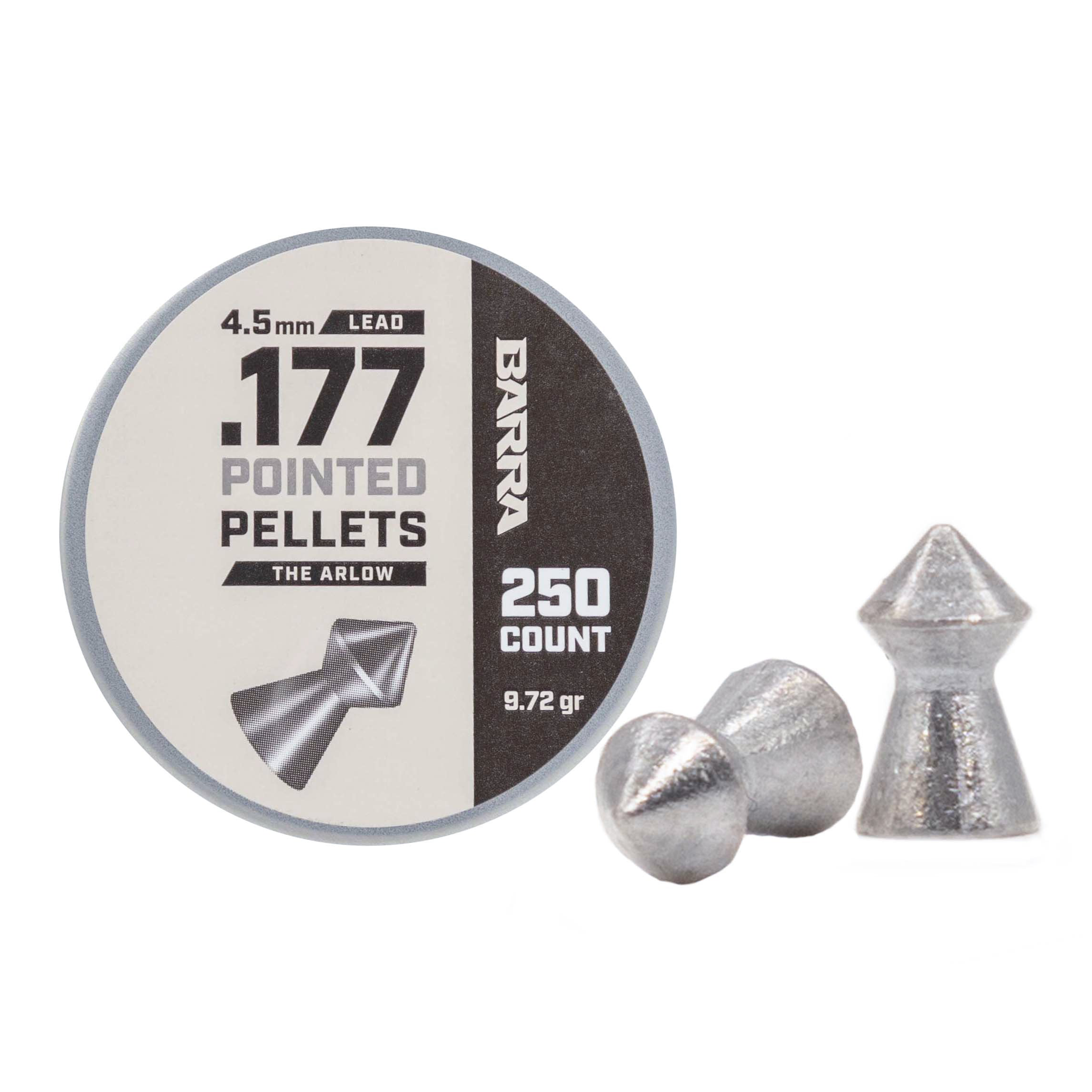Arlow Pointed Tip .177 Caliber Pellets - 250 Count – ANGLER'S OUTLET