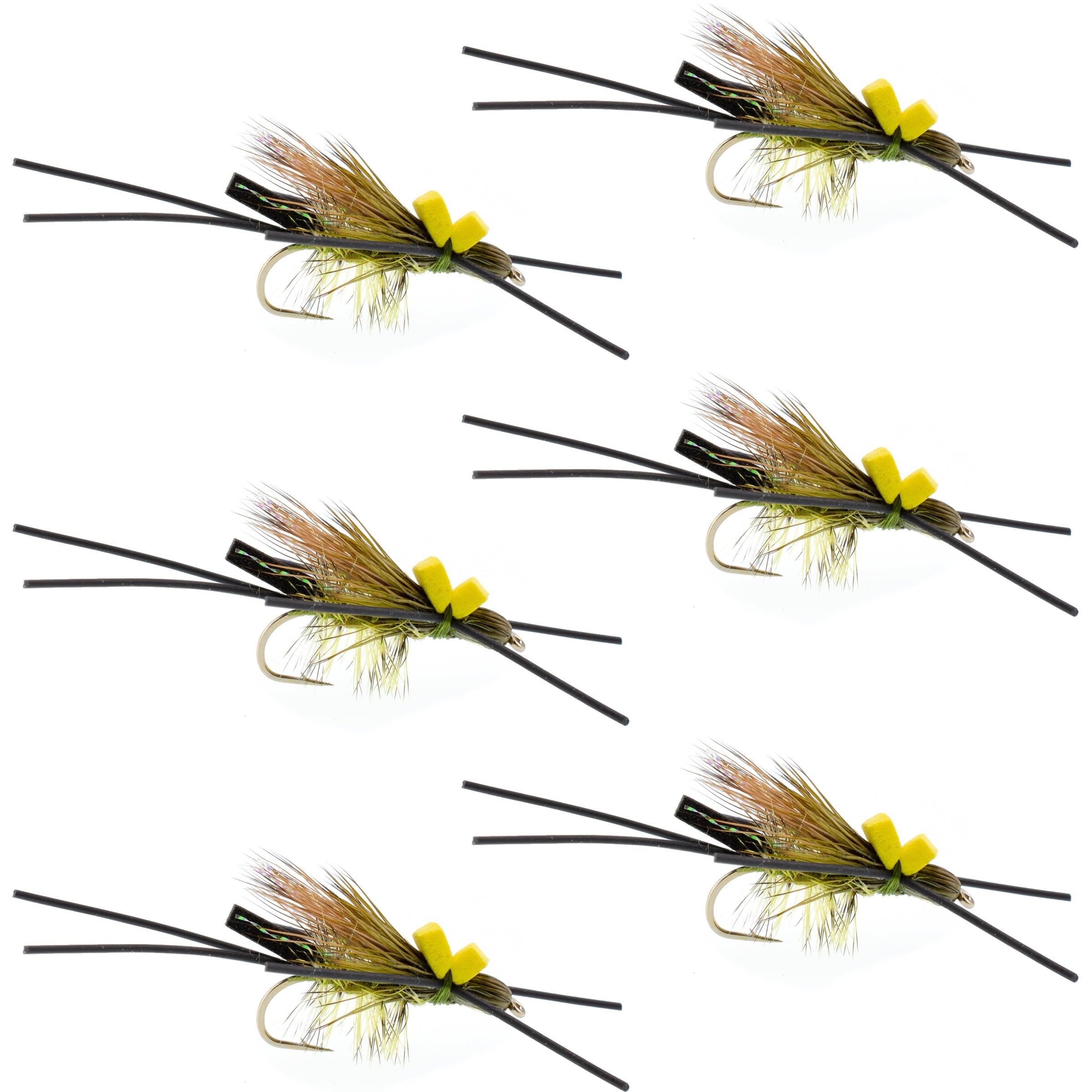 Long Tail Skwala Stone Fly Dry Trout Flies - Adult Squalla Stonefly Dr ...