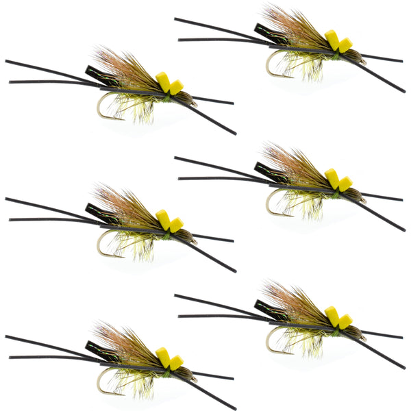 Long Tail Skwala Stone Fly Dry Trout Flies - Adult Squalla Stonefly Dr ...
