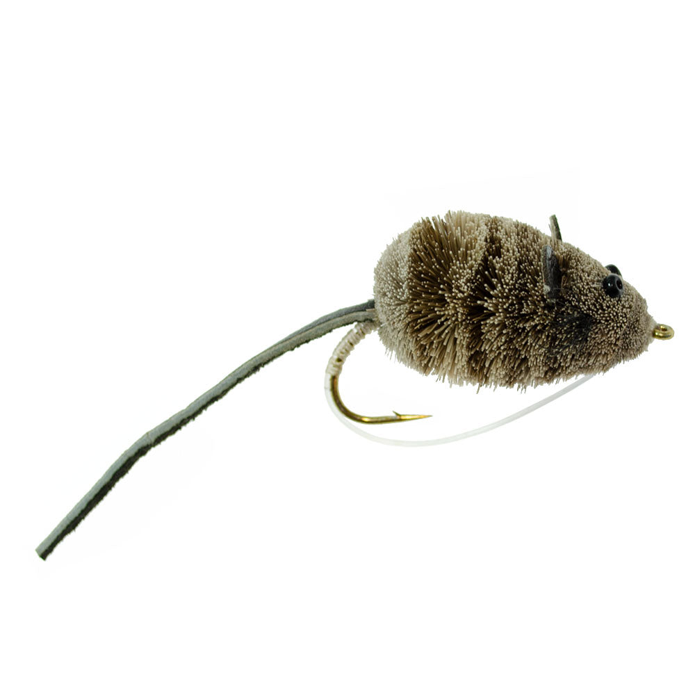 Mighty Mouse Deer Hair Bug 6 Flies Hook Size 4 - Bass Fly Fishing Bug ...